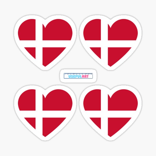 "DENMARK FLAG (Denmark National Flag)" Sticker for Sale by USEFULART-Shop | Redbubble