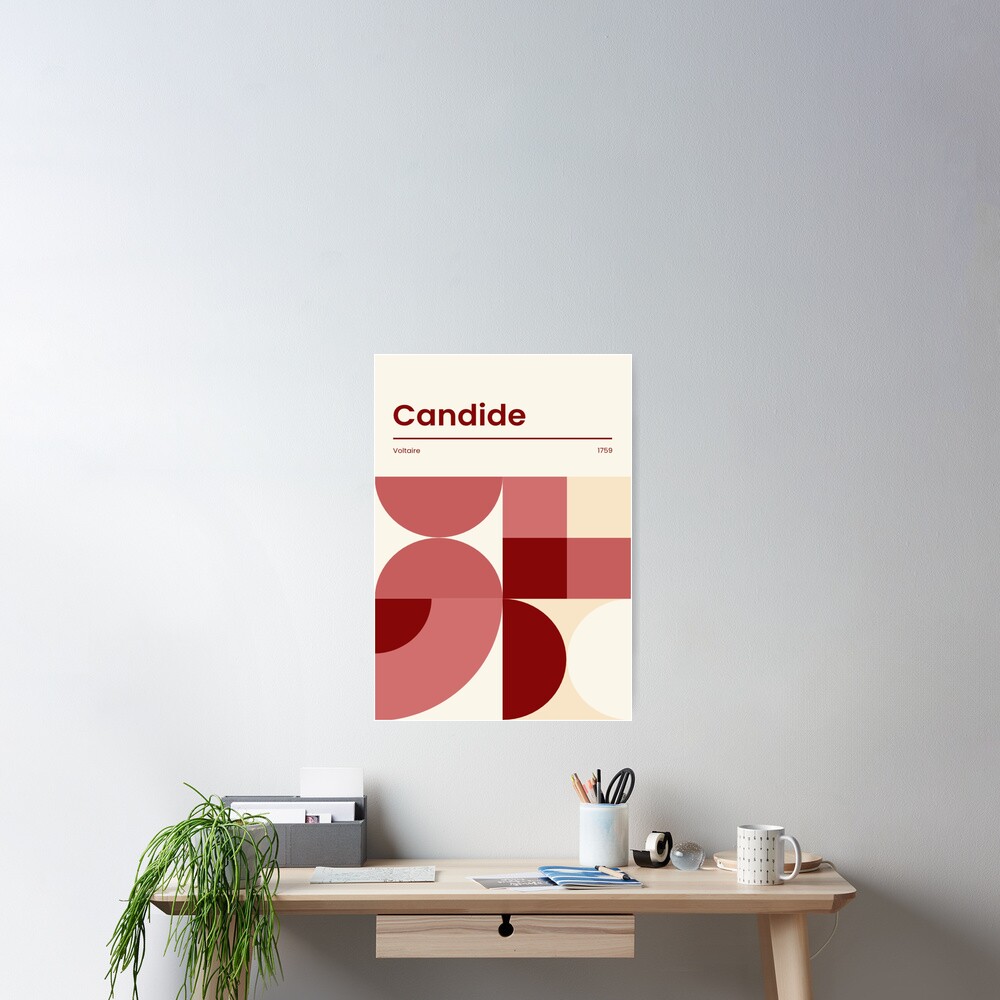 "Candide - Voltaire book cover " Poster for Sale by Classiclithub ...