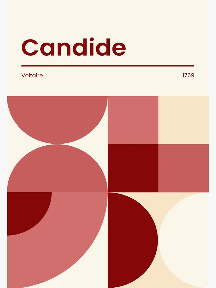 "Candide - Voltaire book cover " Poster for Sale by Classiclithub ...