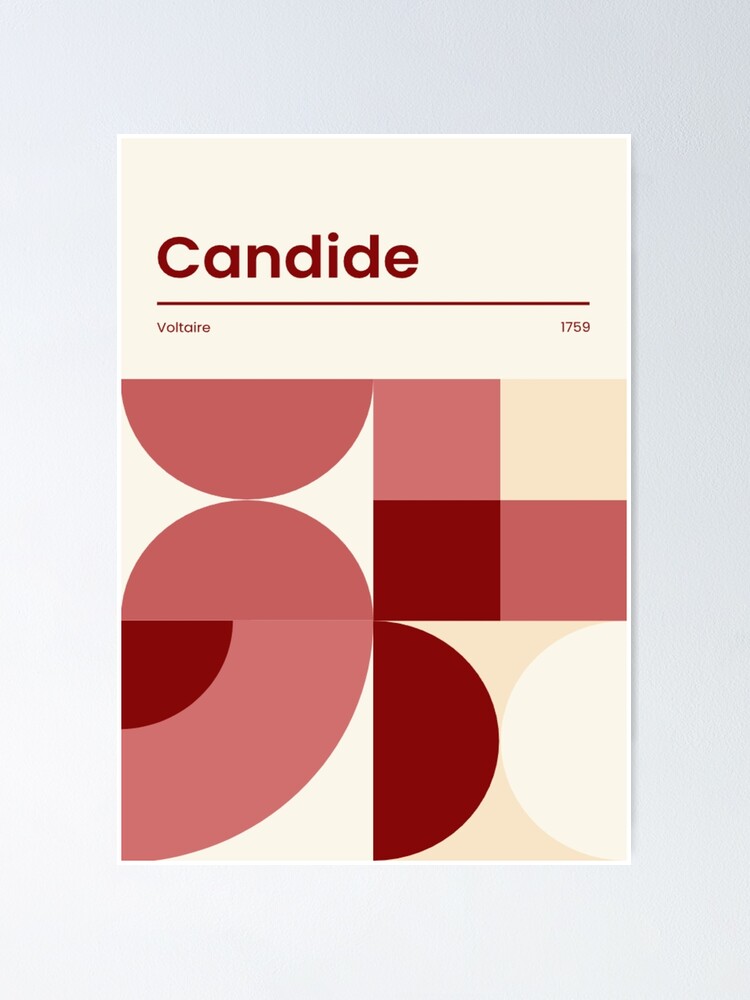 "Candide - Voltaire book cover " Poster for Sale by Classiclithub ...
