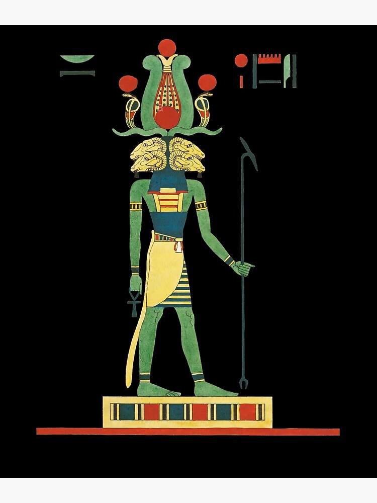 "The Spirit of Four Elements Illustration from Pantheon Egyptian Amon ...