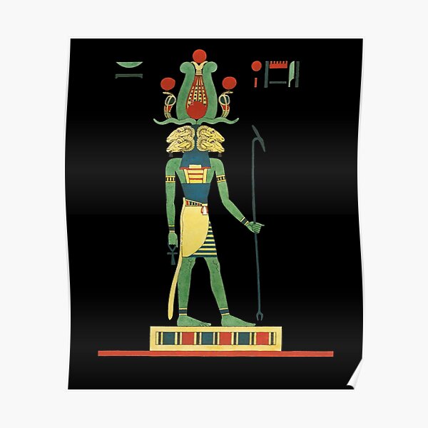 "The Spirit of Four Elements Illustration from Pantheon Egyptian Amon ...