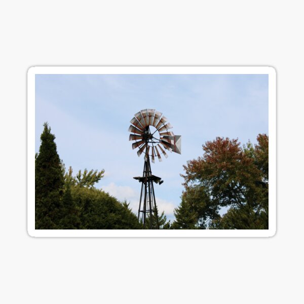 "Rustic Windmill" Sticker for Sale by RoseyElisabeth | Redbubble