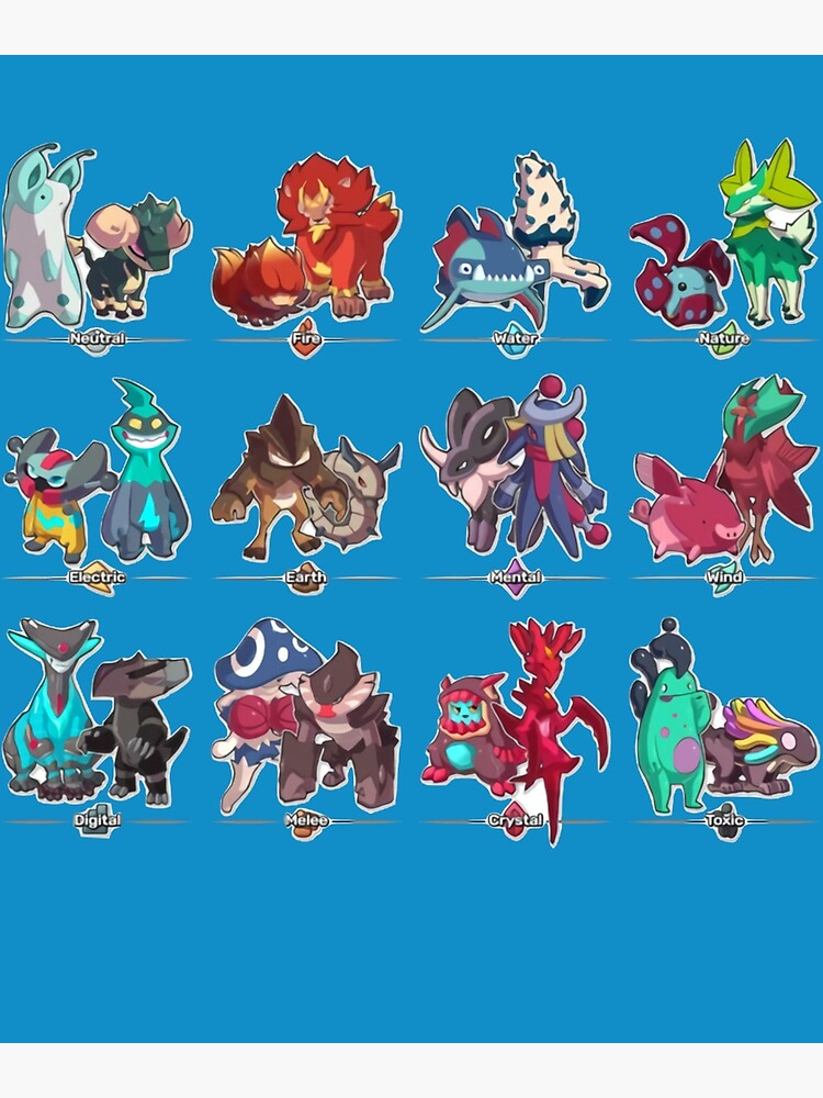 "Temtem characters " Poster for Sale by BCMakeStuff | Redbubble