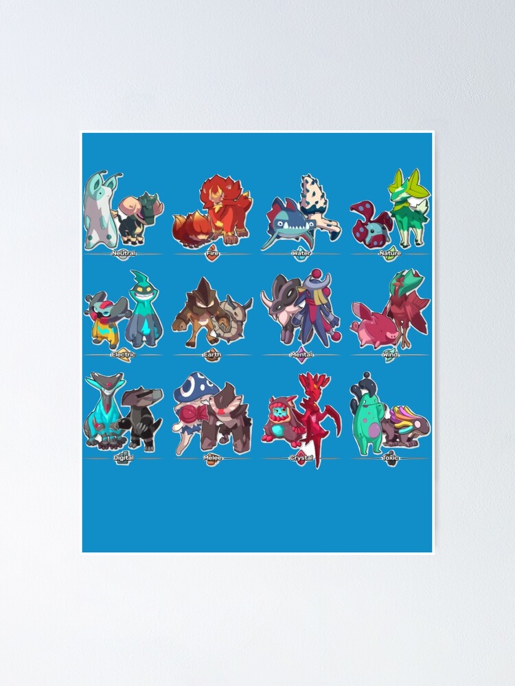 "Temtem characters " Poster for Sale by BCMakeStuff | Redbubble