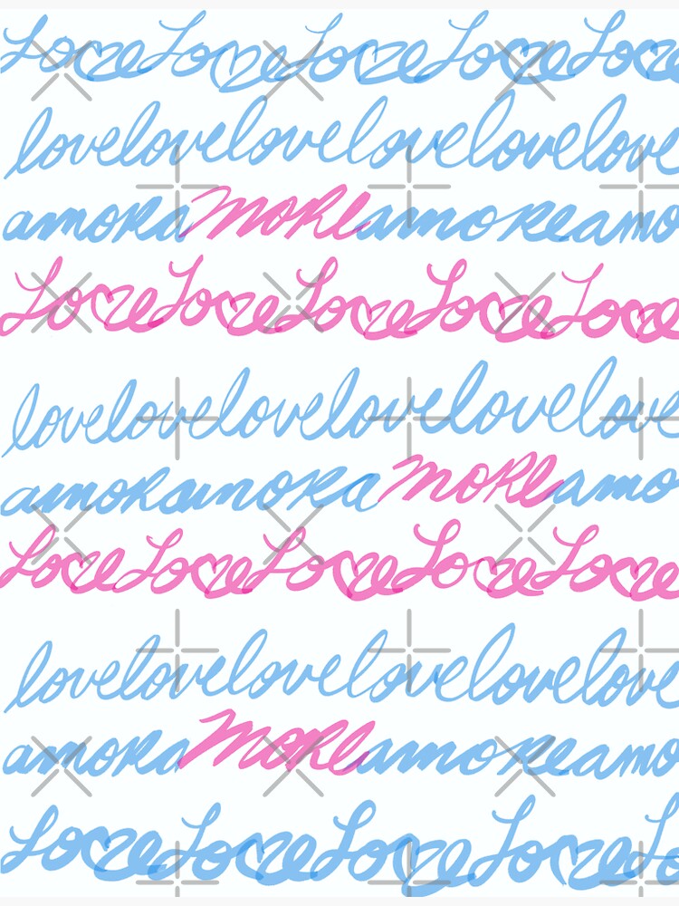 "Cursive Pink Love More " Sticker for Sale by Rivermuddess | Redbubble