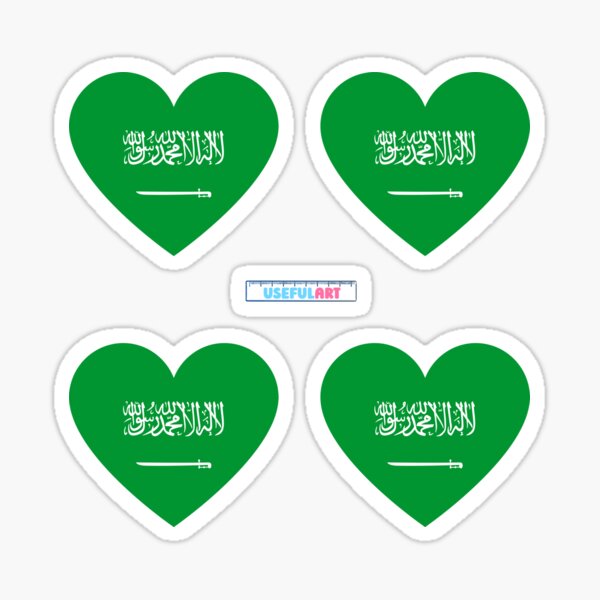 "SAUDI ARABIA FLAG (Saudi Flag)" Sticker for Sale by USEFULART-Shop ...