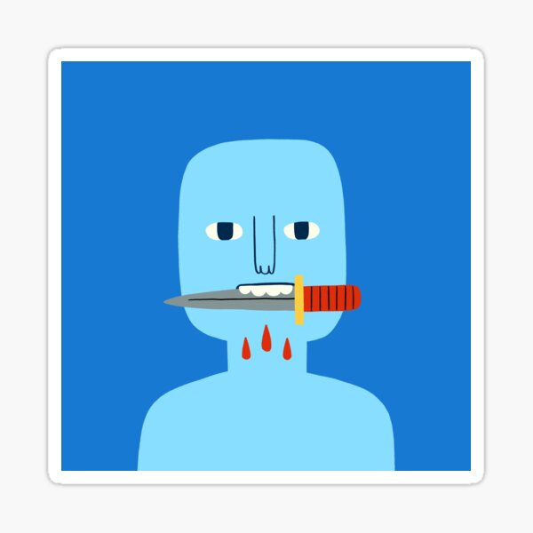 "Bite" Sticker for Sale by jackteagle | Redbubble