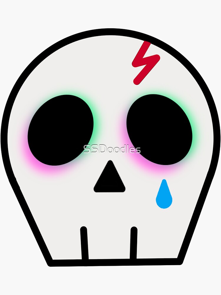 "Head Splitting" Sticker for Sale by SSDoodles | Redbubble
