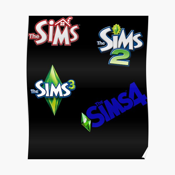 "The sims logo pack" Poster for Sale by TammyCole33 | Redbubble