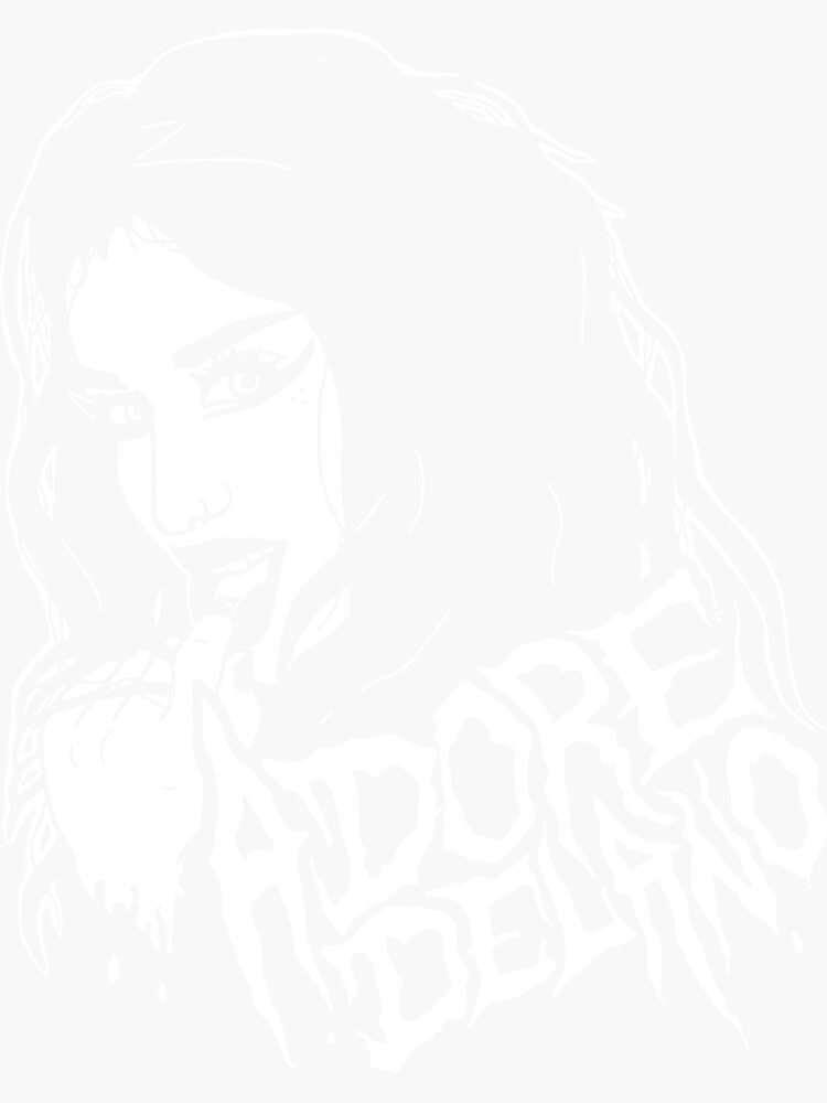 "ADORE DELANO" Sticker for Sale by KamerLeuske | Redbubble