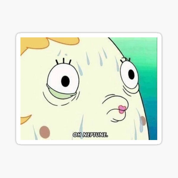 "oh neptune meme" Sticker for Sale by daesangsuga | Redbubble