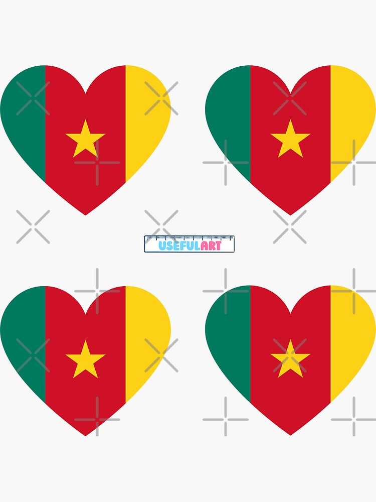 "CAMEROON FLAG (Cameroon National Flag)" Sticker for Sale by USEFULART ...