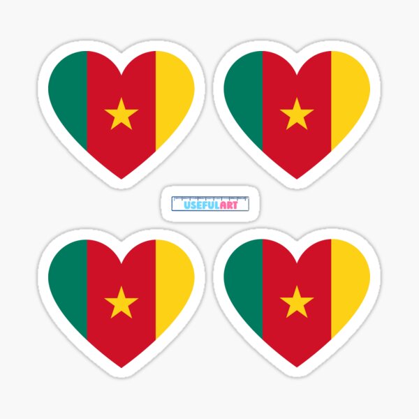 "CAMEROON FLAG (Cameroon National Flag)" Sticker for Sale by USEFULART ...