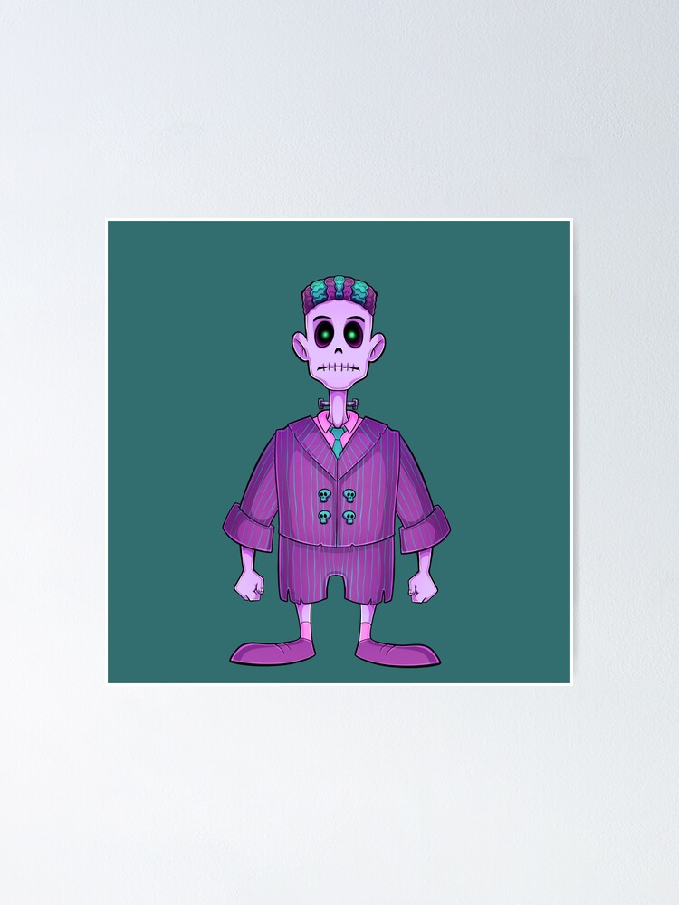 "Frank the Monster (Pink Version)" Poster for Sale by SilentNoiseArt ...
