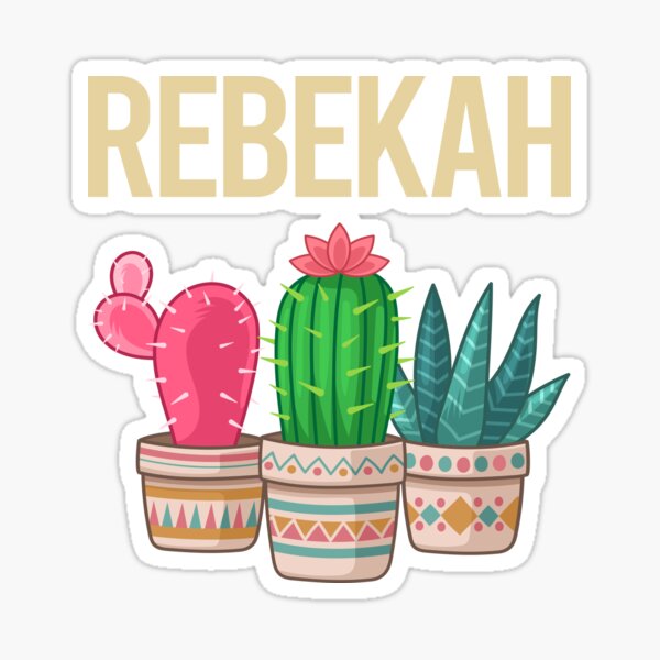 "Happy Cactus Rebekah" Sticker for Sale by StoreLucid | Redbubble