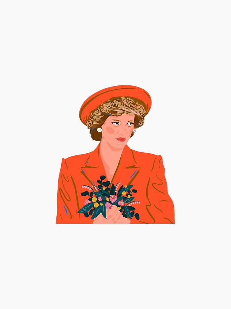 "Animated Princess Diana Sticker" Sticker for Sale by The-Richie-Rich ...