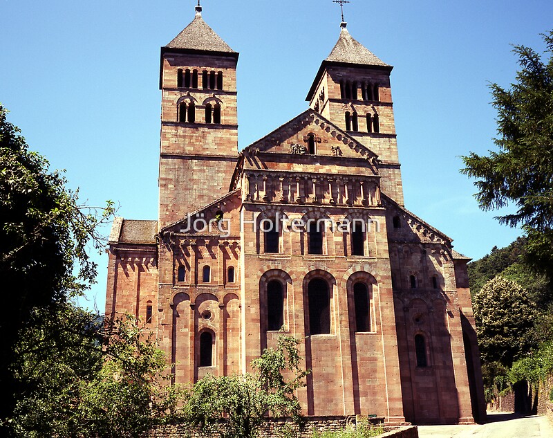 "Murbach Abbey facade" by Jörg Holtermann | Redbubble