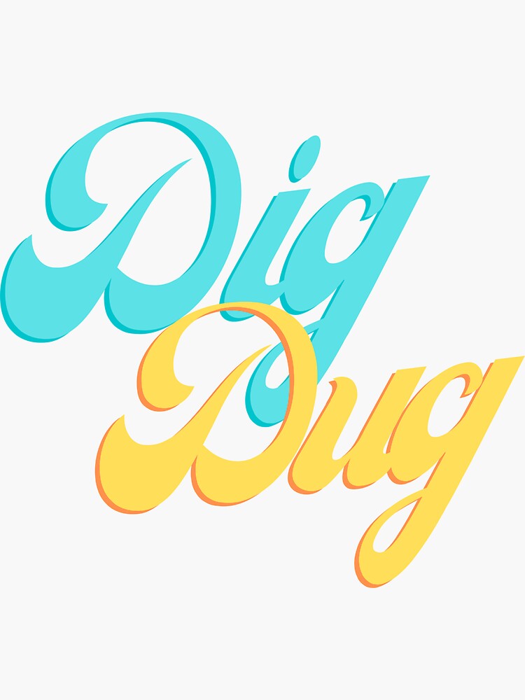 "Dig dug classic t-shirt 2022" Sticker for Sale by OfficialAkila ...