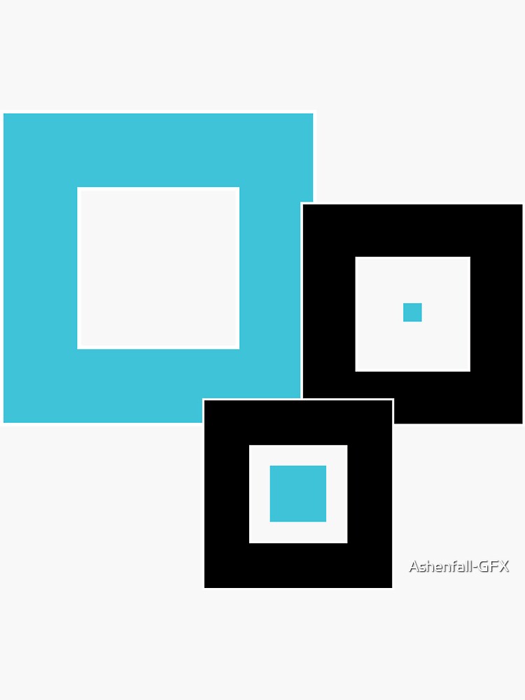 "Fragmented Worlds Digital Design Logo" Sticker for Sale by Ashenfall ...