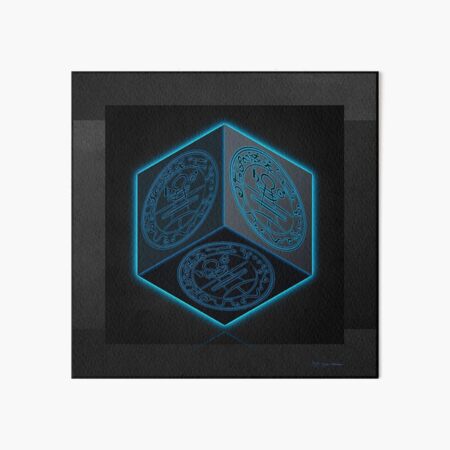 "Black Cube with Six Seals of Solomon " Art Board Print by Captain7 ...