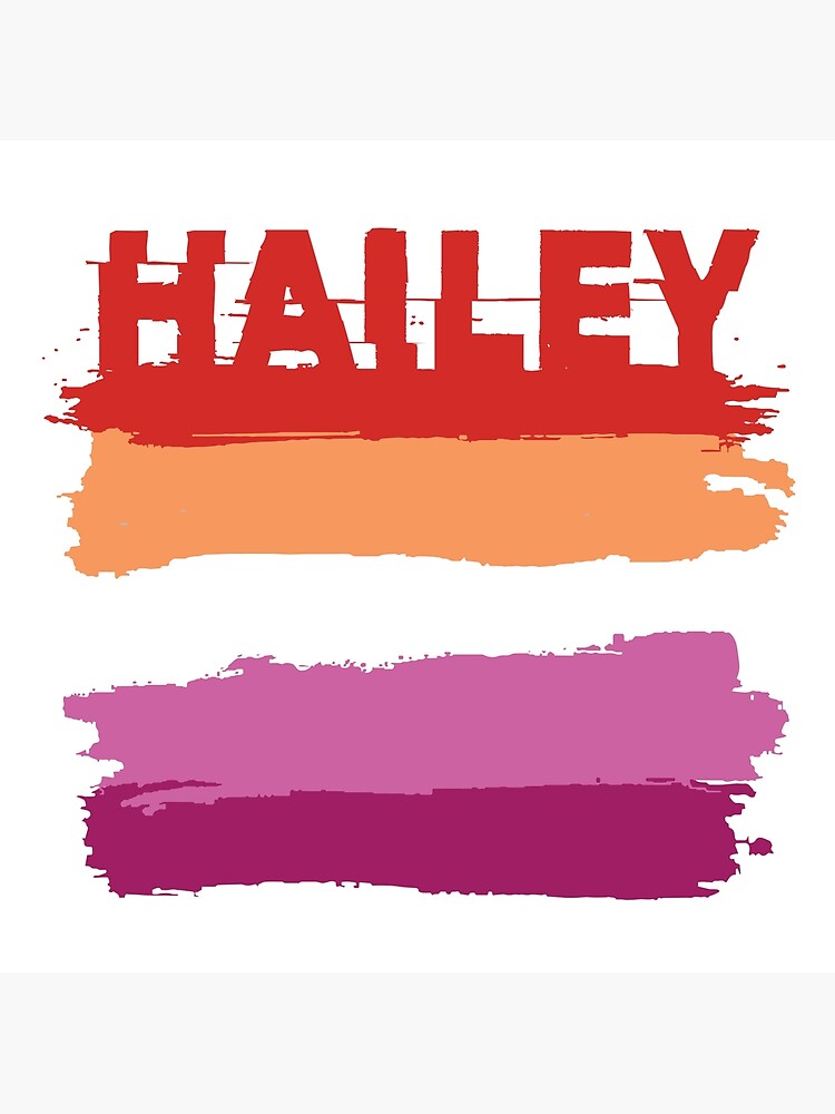 "Hailey lesbian name Rainbow LGBT pride" Poster for Sale by ...