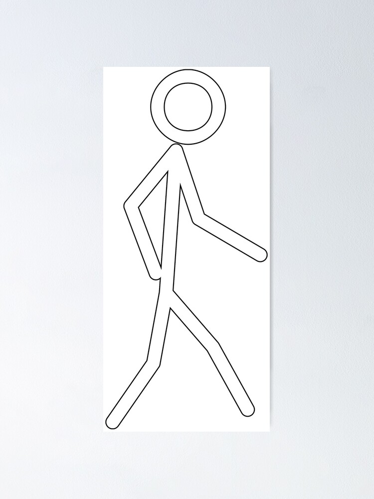 "Stickman" Poster for Sale by zombie-eyes | Redbubble