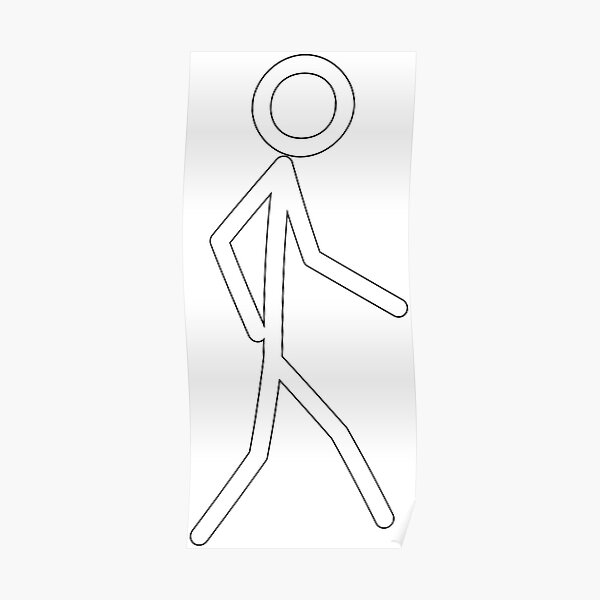 "Stickman" Poster for Sale by zombie-eyes | Redbubble