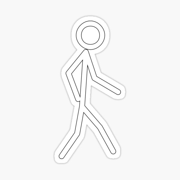 "Stickman" Sticker for Sale by zombie-eyes | Redbubble