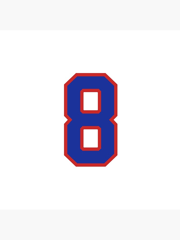"Number 8 blue red sports jersey eight" Poster for Sale by ...
