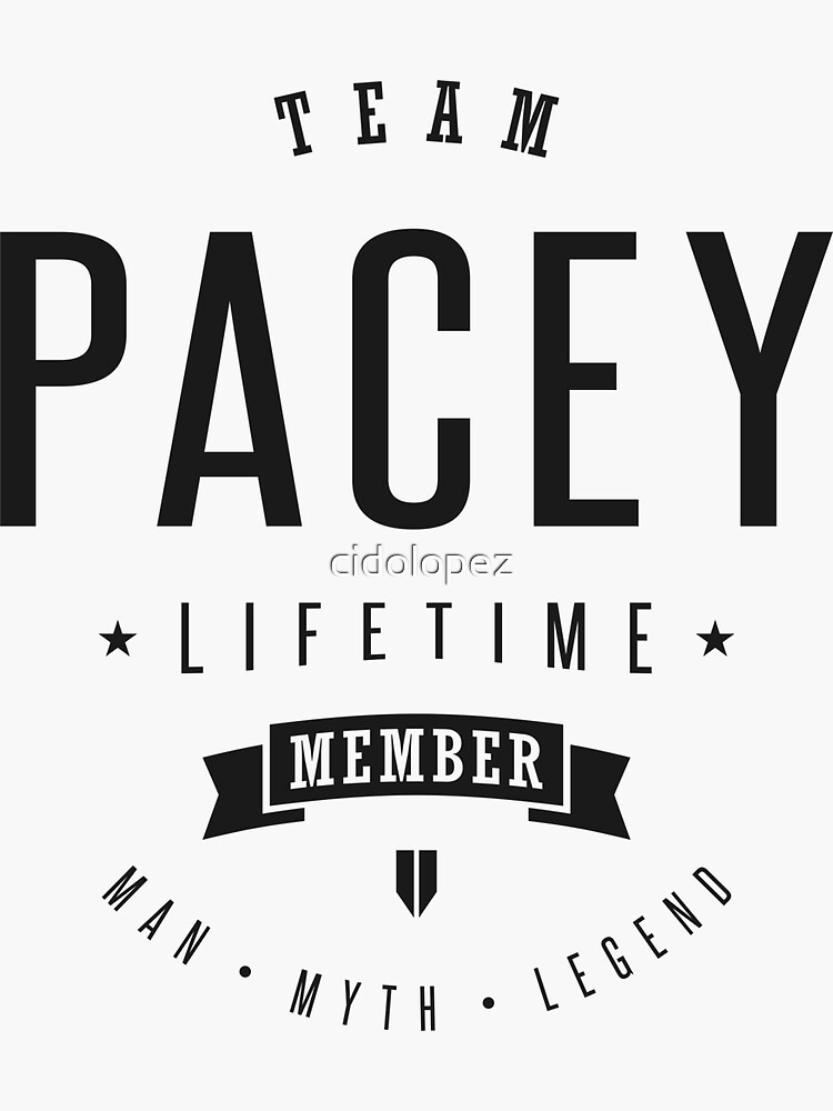 "Team Pacey" Sticker for Sale by cidolopez | Redbubble