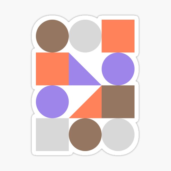 "Simple Beauty of Geometry" Sticker for Sale by a-rclab | Redbubble