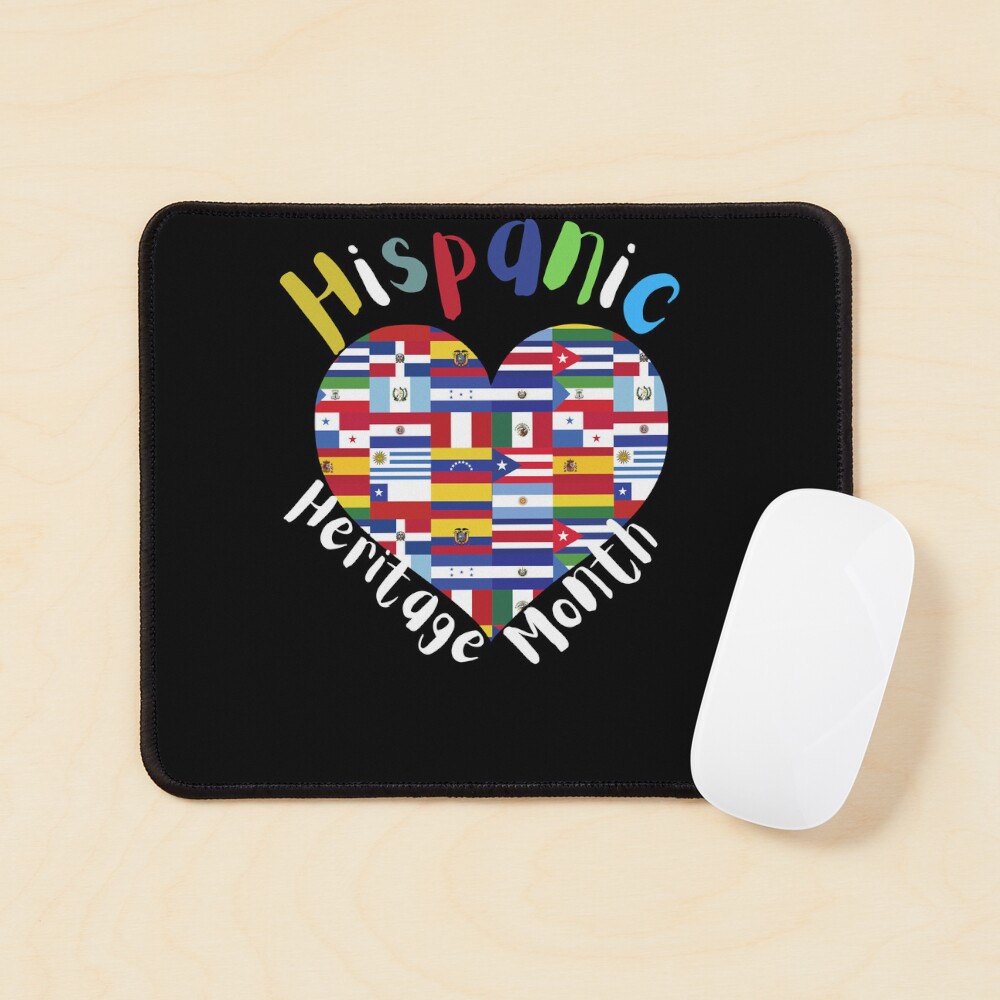 "Hispanic Heart Flags latinx countries flag hispanic heritage month t ...