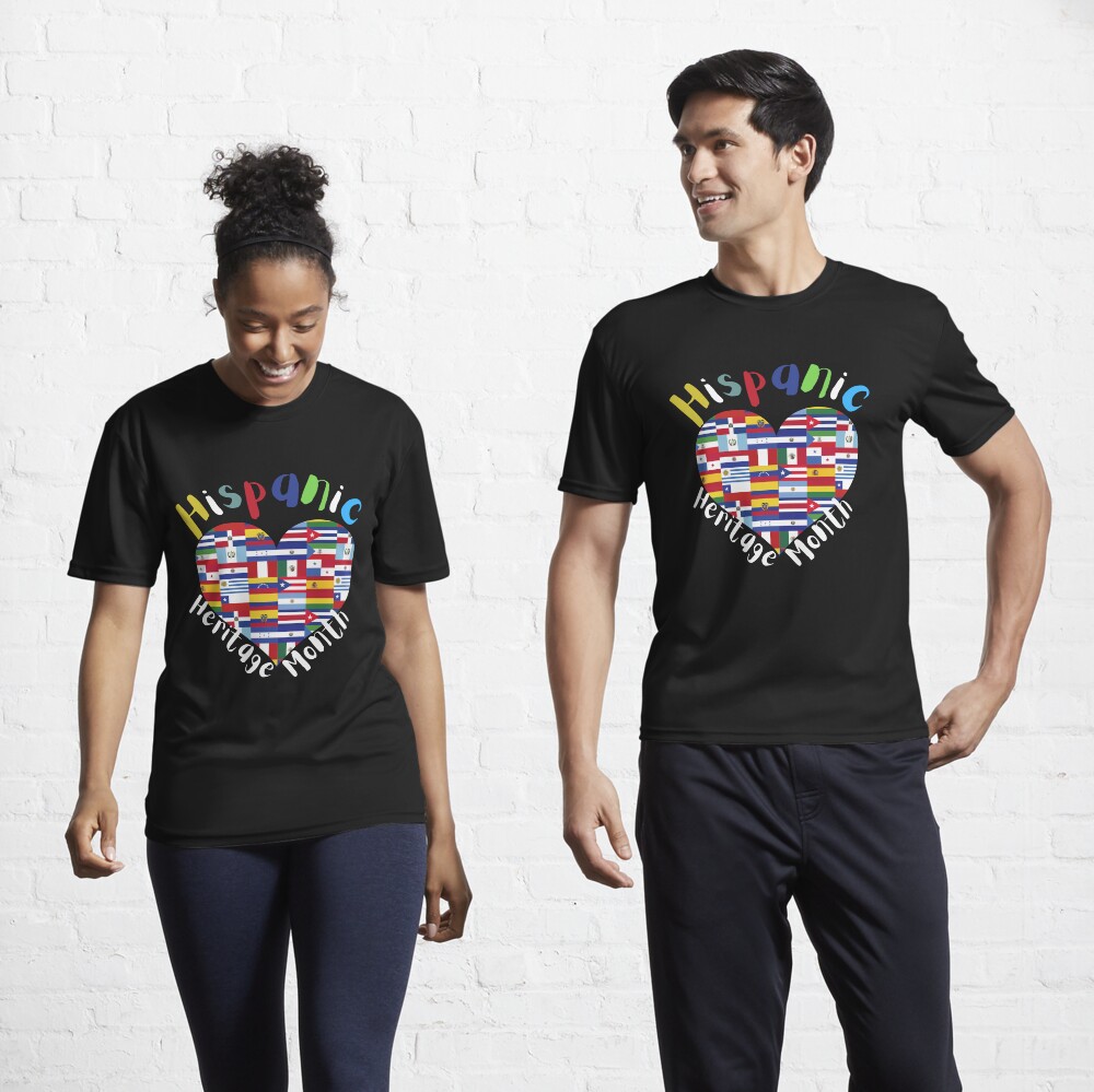 "Hispanic Heart Flags latinx countries flag hispanic heritage month t ...