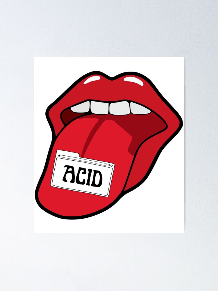 "Acid Tab Meme Design" Poster for Sale by DigitalBabyGirl | Redbubble