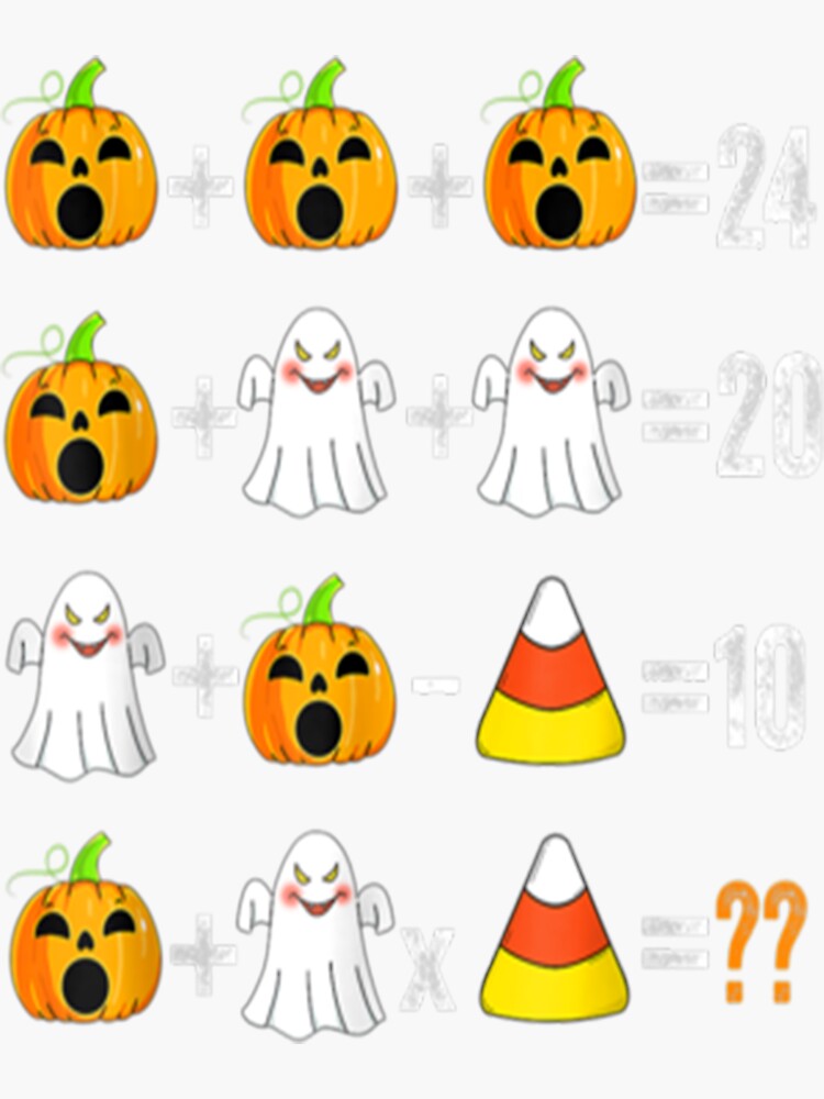 "2022 Halloween Order Of Operations Quiz Math Teacher Pumpkin" Sticker ...