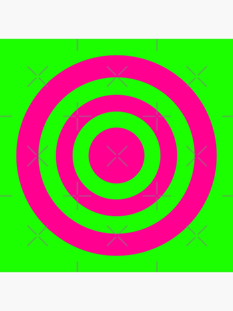 "Neon green X Hot pink Color block trend 2022" Sticker for Sale by ...