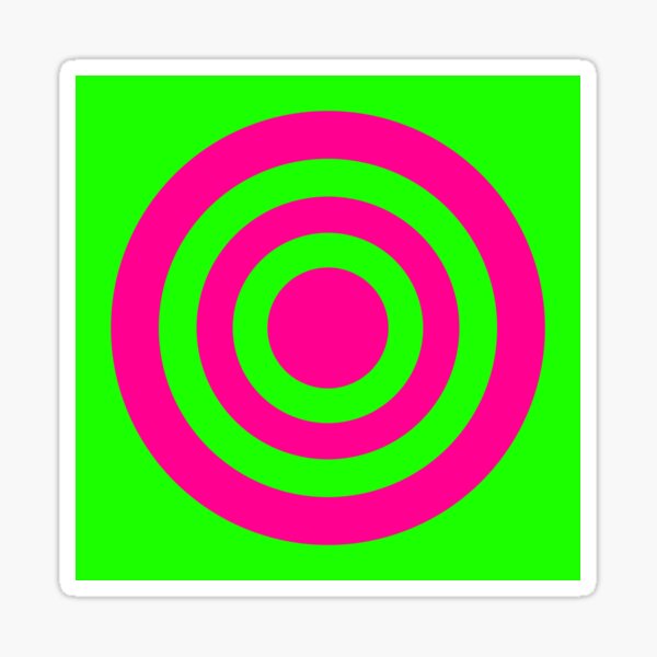 "Neon green X Hot pink Color block trend 2022" Sticker for Sale by ...