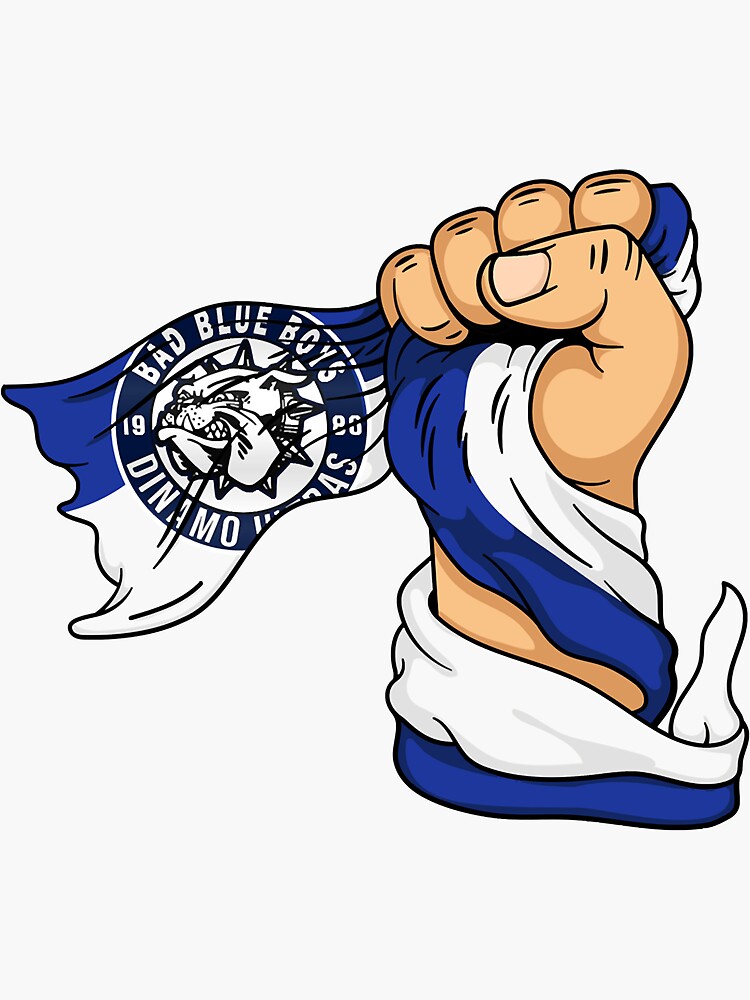 "Dinamo zagreb bad blue boys" Sticker for Sale by NANCYMORT | Redbubble