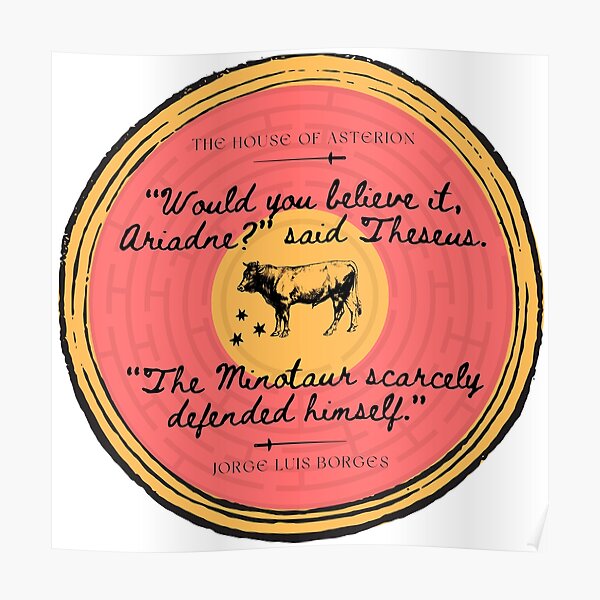 "The House of Asterion - Jorge Luis Borges Minotaur Book Literature ...