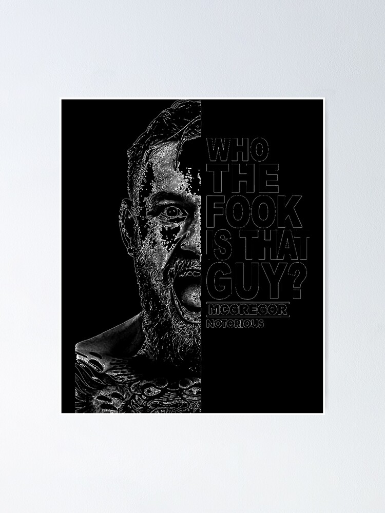 "Who the fook is that guy" Poster for Sale by MaryGearheart | Redbubble