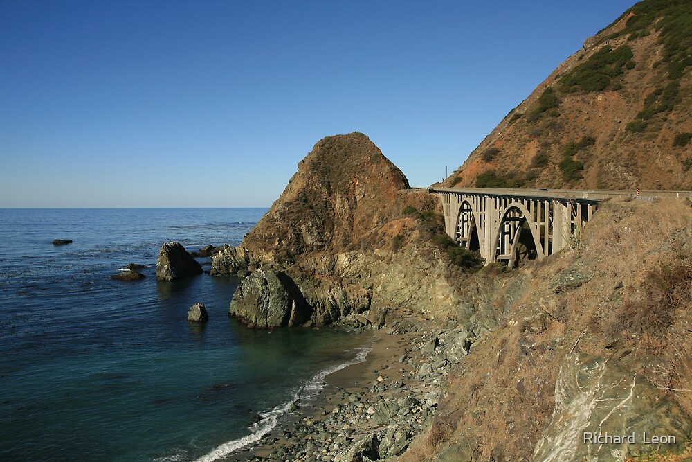 "Bixby Creek Arch Bridge • Big Sur, California" by Richard Leon | Redbubble