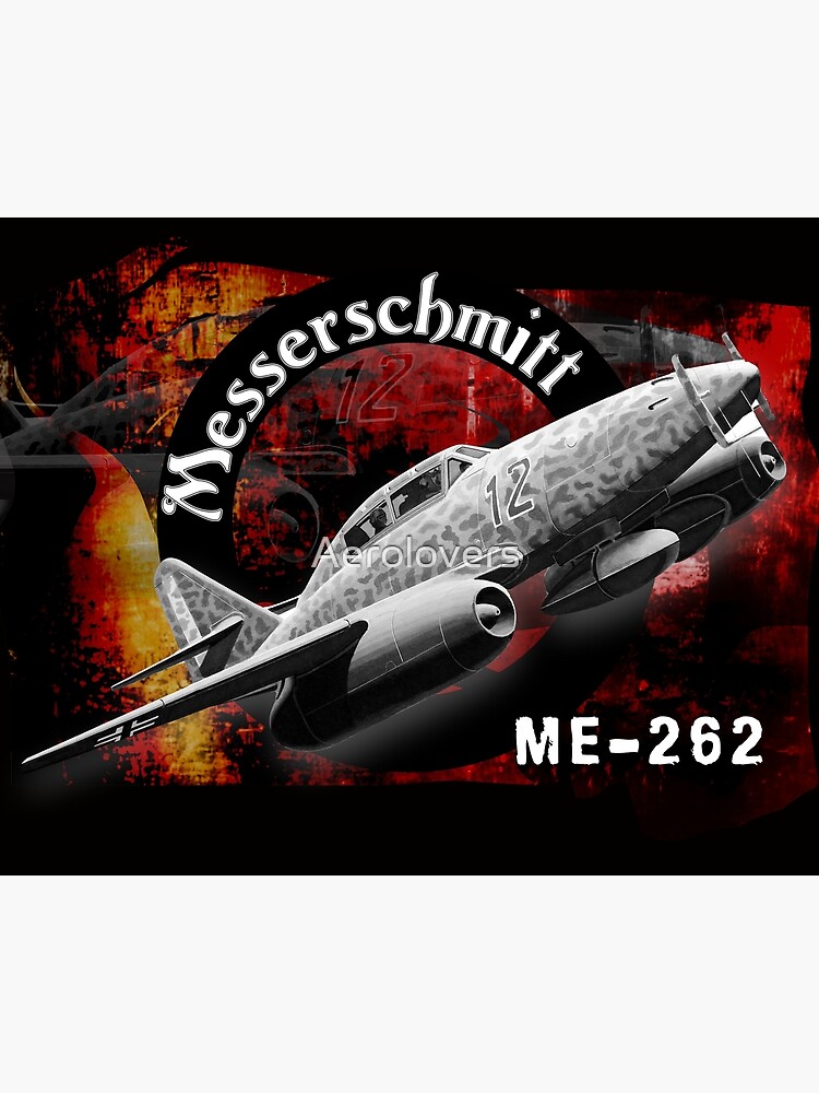 "Messerschmitt ME-262 Luftwaffe Aircraft" Art Print for Sale by ...
