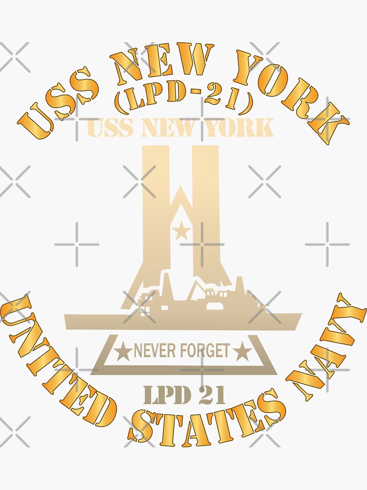 "Navy - USS New York (LPD-21) X 300" Sticker for Sale by twix123844 ...