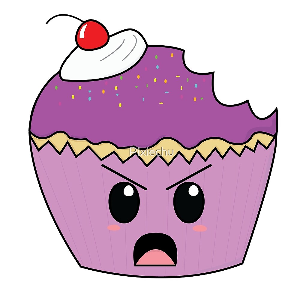 "Angry Cupcake" by Pixiechu | Redbubble