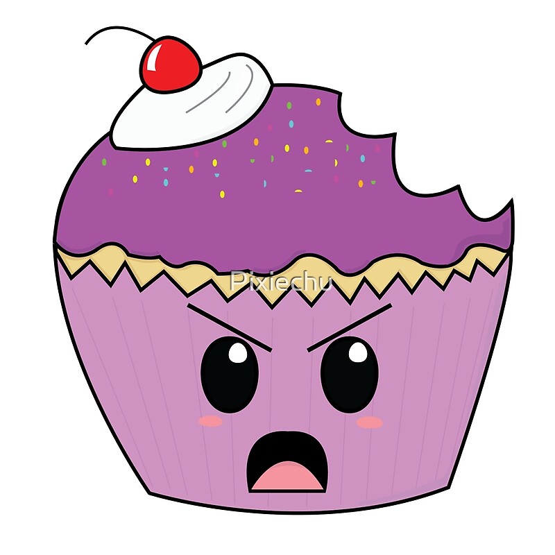 "Angry Cupcake" by Pixiechu | Redbubble