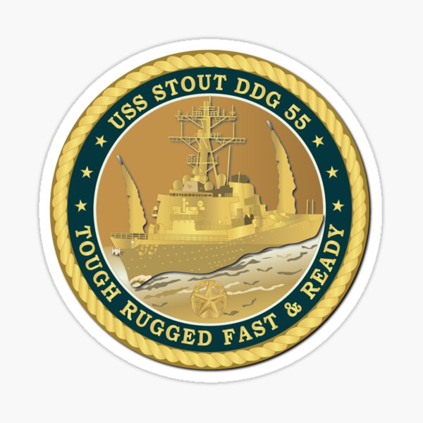 "Navy - USS Stout (DDG-55) wo Txt X 300" Sticker for Sale by twix123844 ...