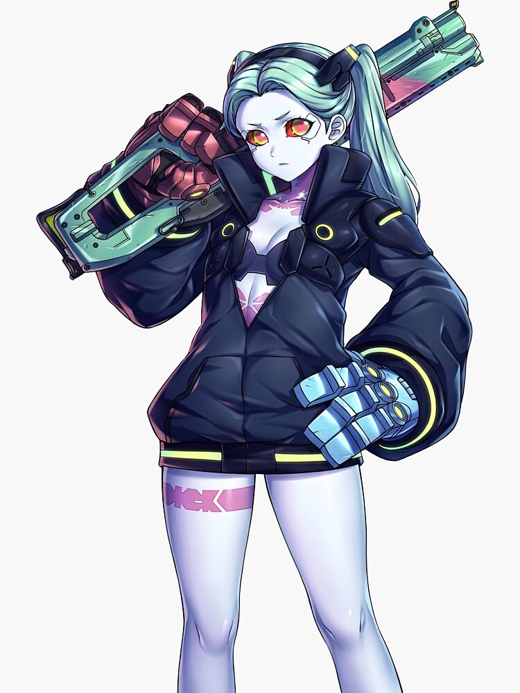 "cyberpunk edgerunners cool girl" Sticker for Sale by RudyHernandez ...
