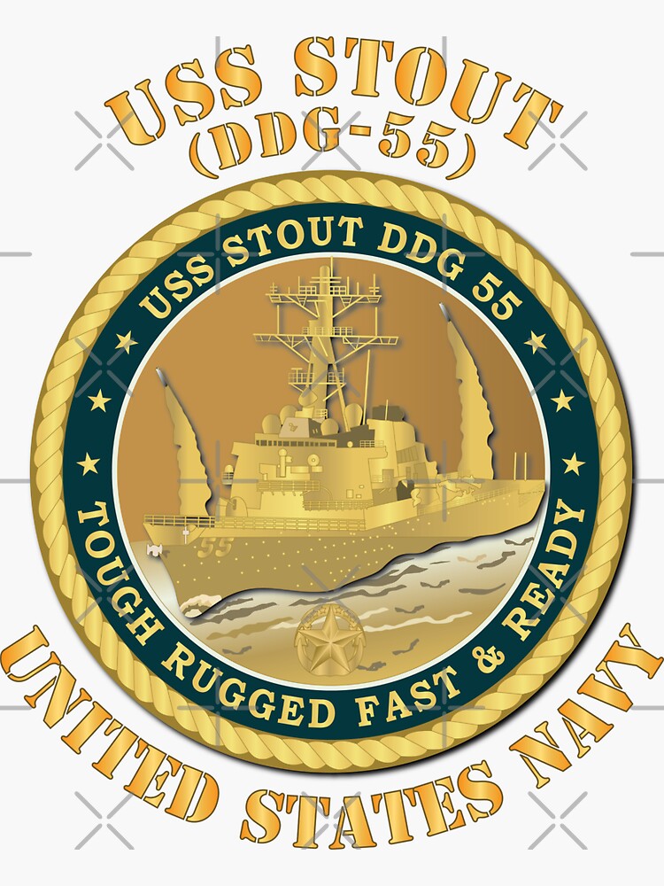 "Navy - USS Stout (DDG-55) X 300" Sticker for Sale by twix123844 ...
