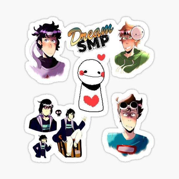 "For Men Women Gaming Dream SMP Lovers Dream Smp Cartoon" Sticker for ...